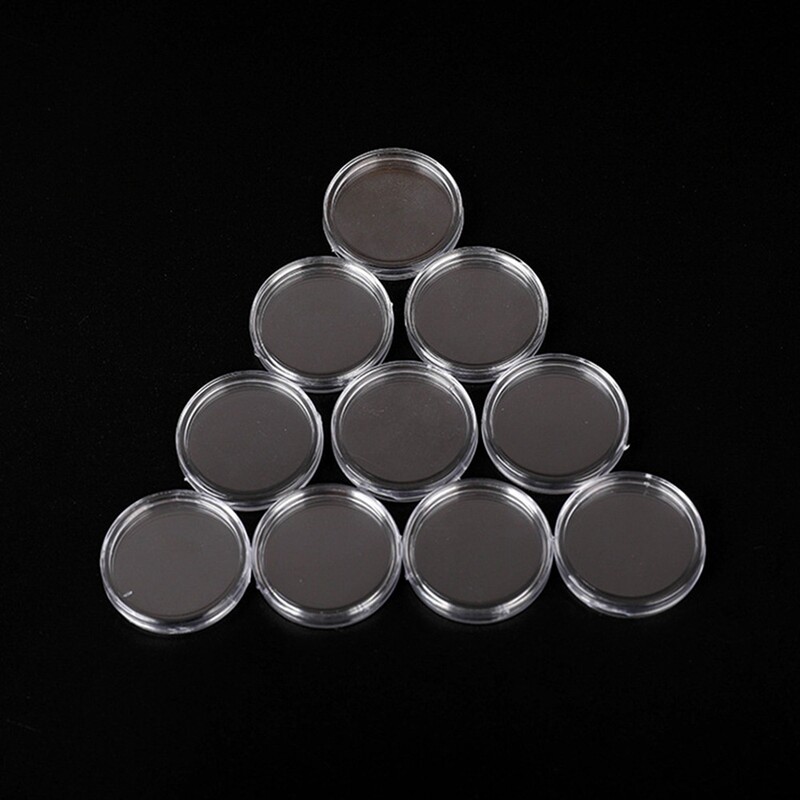 Transparent Coin Boxes 100Pcs 1Oz 40mm Cases Commemorative Coins R2M4 ...