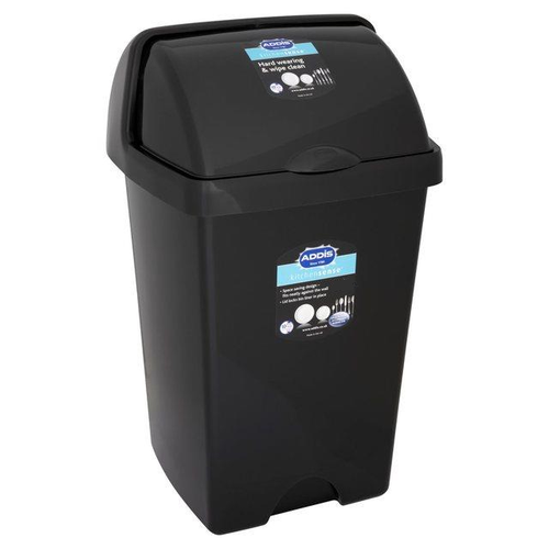 ADDIS 25L ROLL TOP WASTE KITCHEN BIN - BLACK | eBay
