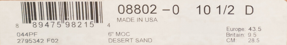 Red Wing 8802 Sand Mohave Moc Toe Boots Size 11D (USA) | eBay