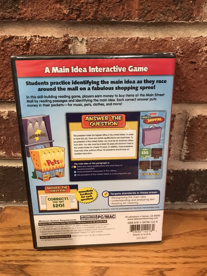 Main St. Shopping Lakeshore Interactive Whiteboard Software Grade 4-6 ...