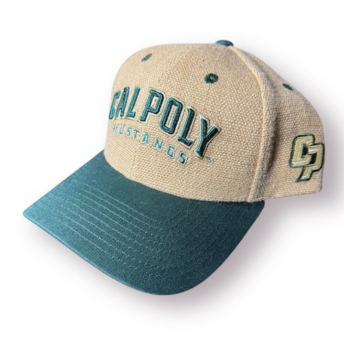 University of Cal State Poly Mustangs Snapback Hat Jute Beige/Dark ...