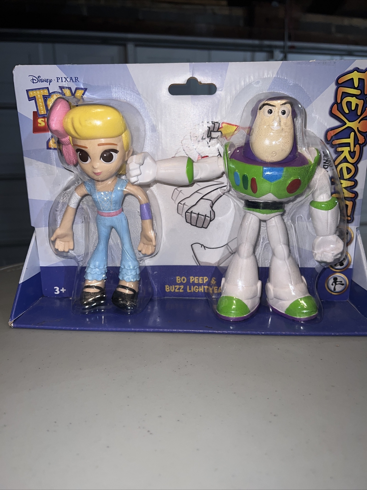 Disney Pixar Toy Story 4 Bo PEEP & Buzz Lightyear Flextreme 7in Doll ...