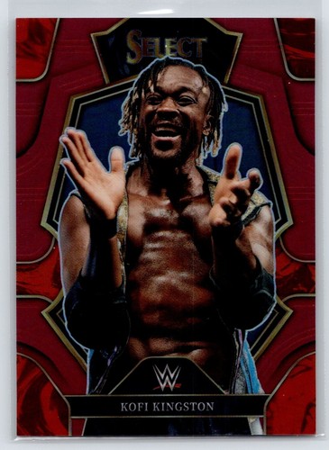 2023 Panini Select Red Prizm #'d /149 Kofi Kingston SmackDown Wrestling ...
