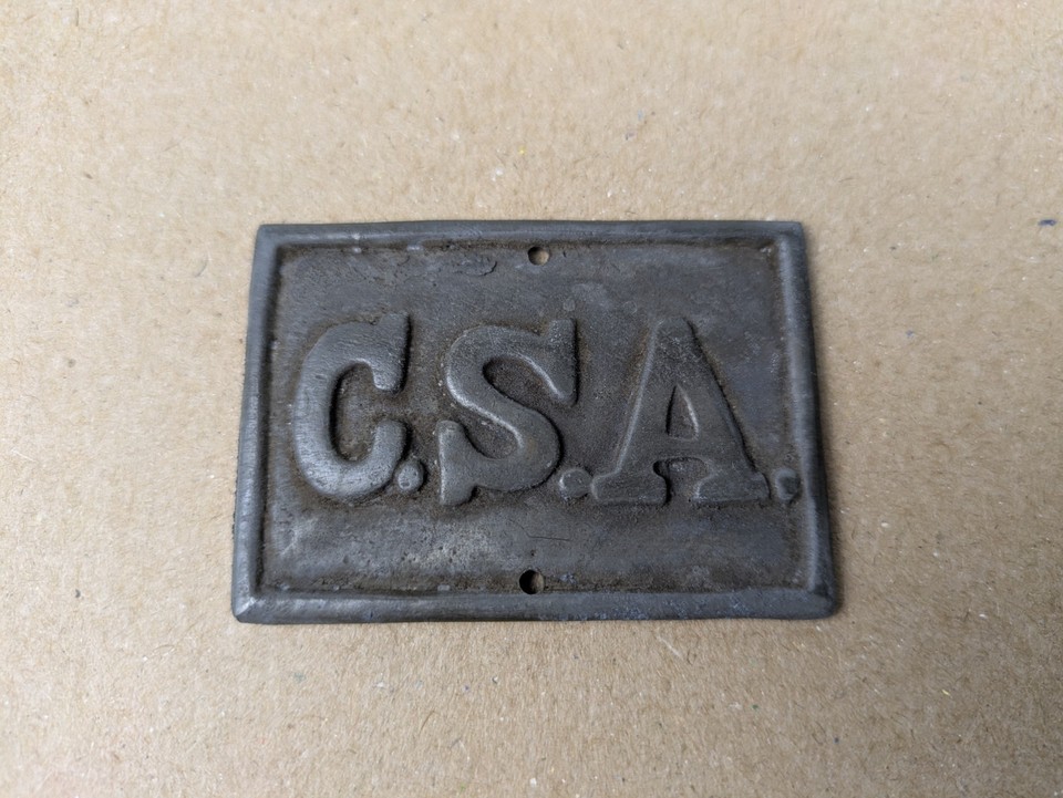 Original Rare Civil War Confederate States CSA Cannon Ball Crate Tag ...