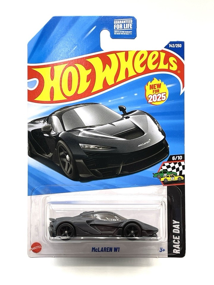 2025 Hot Wheels McLaren W1 (gray) #142 SUPER CUSTOM WHEEL SWAP by AEB ...