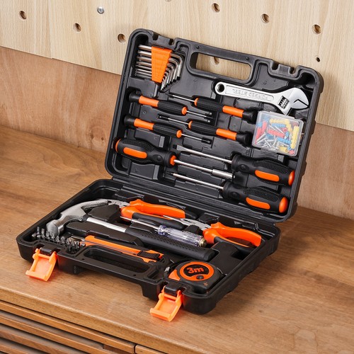 Tool Kit 132 Piece General Household Hand Tool Set with Portable Tool ...