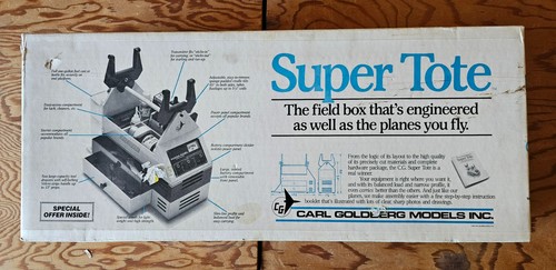 Vintage SuperTote Kit, Carl Goldberg, RC Airplane Field Box kit, Rare ...