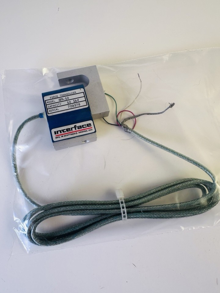 Interface SM-10 S-Type Load Cell Force Transducer 10 lbf Tension ...