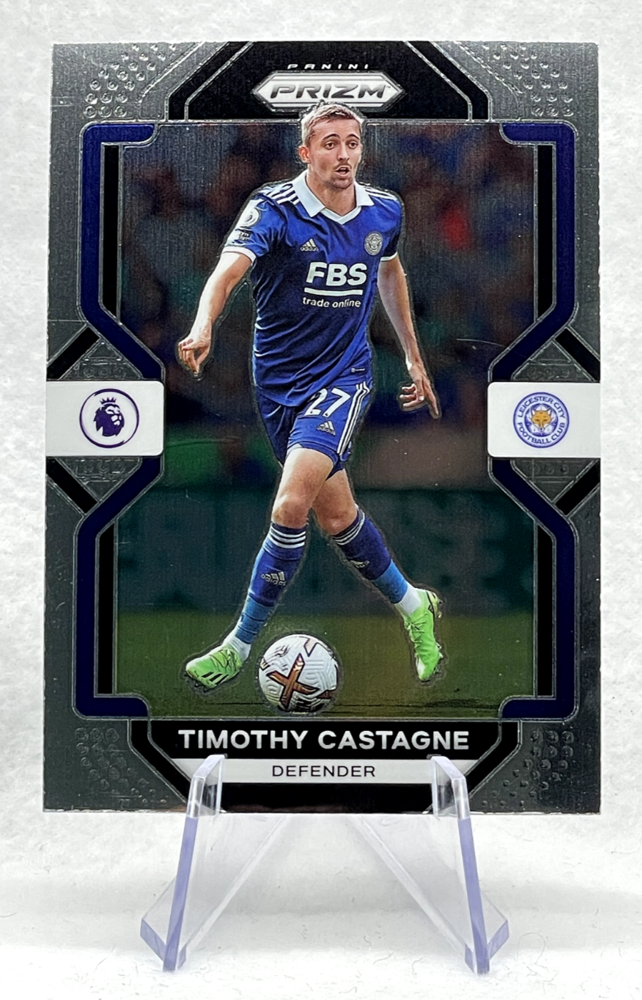 Timothy Castagne 2022-23 Panini Prizm Premier League #101 Leicester ...