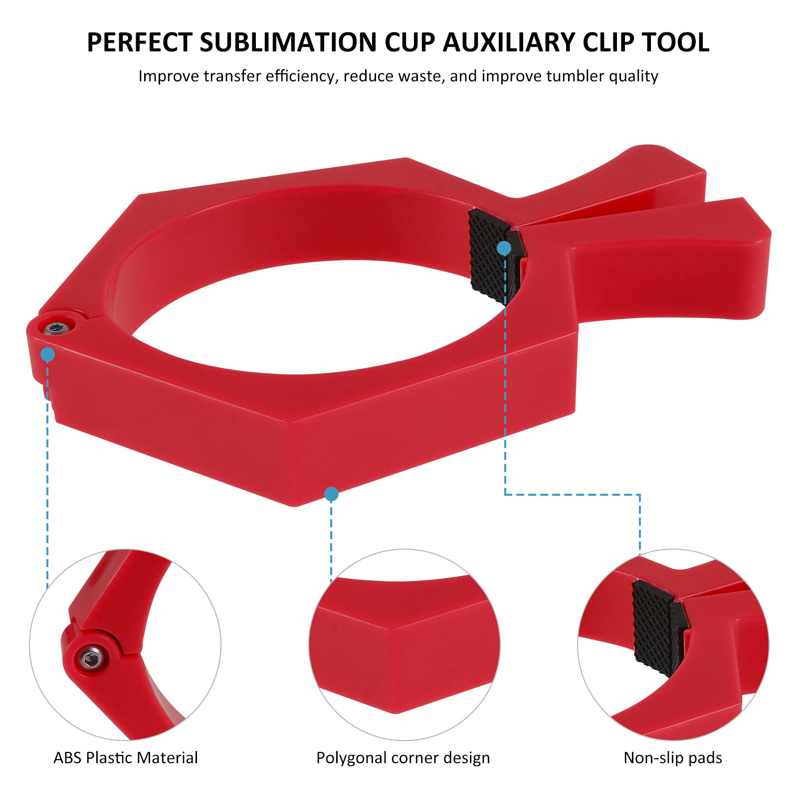 2Pcs Sublimation Tumblers Pinch Anti-Scratch Non-slip Tumbler Wrapping ...