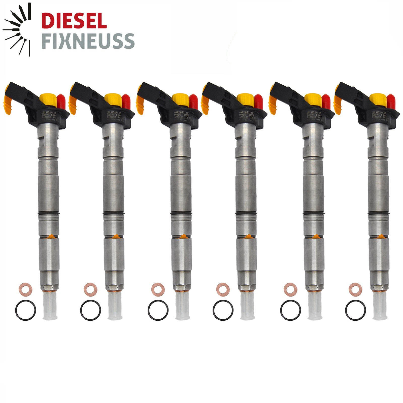 6 x Einspritzdüse Injektor Audi A4 A5 A6 Q5 2,7 3,0 TDI 059130277BE ...
