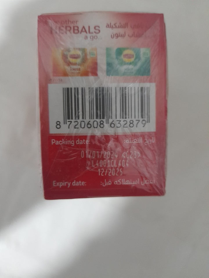 Lipton Hibiscus Herbal Infusion Naturally Tea bags 20 Bags | eBay