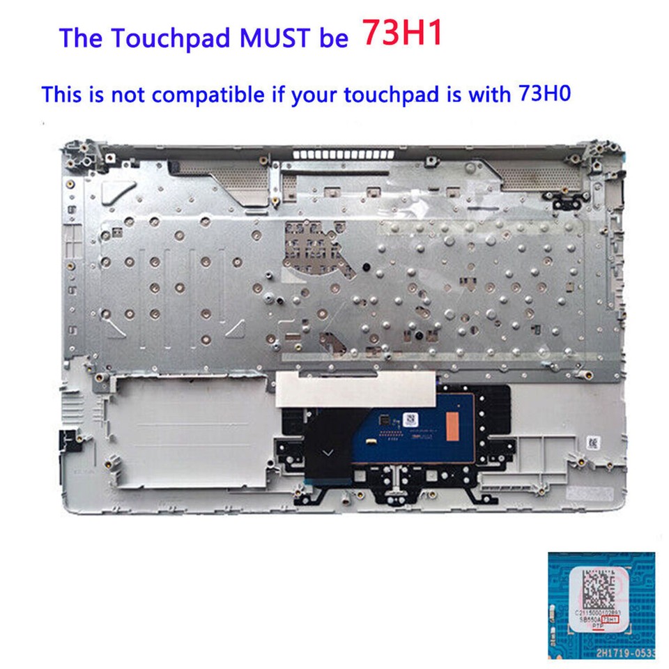 New For HP 17-BY 17-CA Palmrest Non-Backlit Keyboard PTP Touchpad ODD ...