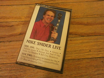 MIKE SNIDER LIVE CASSETTE TAPE Banjo Bluegrass Country Humor Hee Haw ...