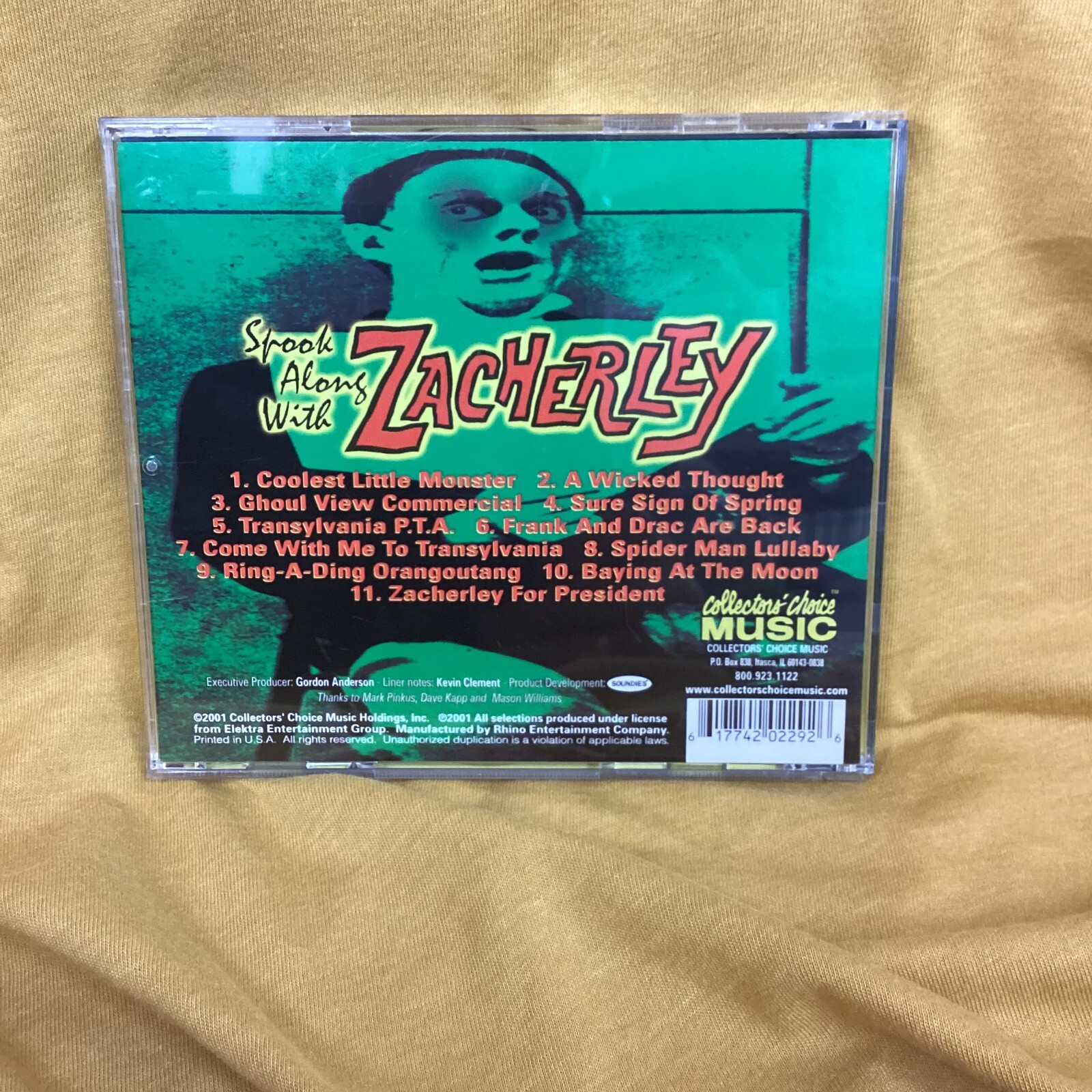 Spook Along With Zacherley by John Zacherle (CD, Nov-2001, Collectors ...