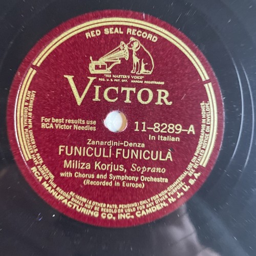 12" 78 RPM-Miliza Korjus-Funiculi Funicula/La Danza/Victor 11-8289 | eBay