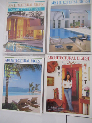Lot Of 4 Architectural Digest Magazines Interior Design 2005 & 2006 ...