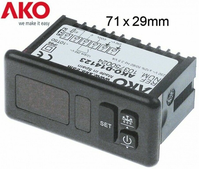 AKO Digital Temperature Controller Thermostat 230v Refrigeration ...