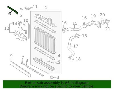 ( 1 ) GENUINE TOYOTA 16561-0V080 UPPER RADIATOR AIR SEAL | eBay
