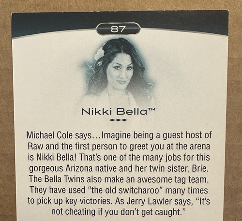2010 Topps Platinum WWE - Nikki Bella #87 Green /499 | eBay