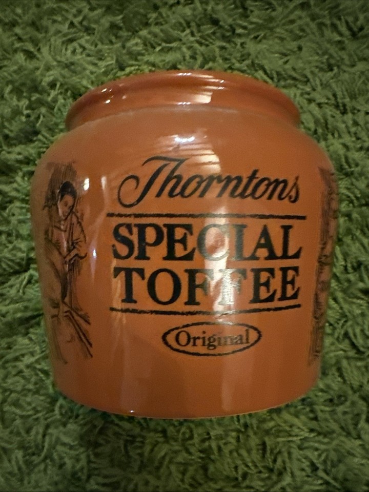 Thorntons Special Toffee Pot /jar Brown Vintage | eBay UK