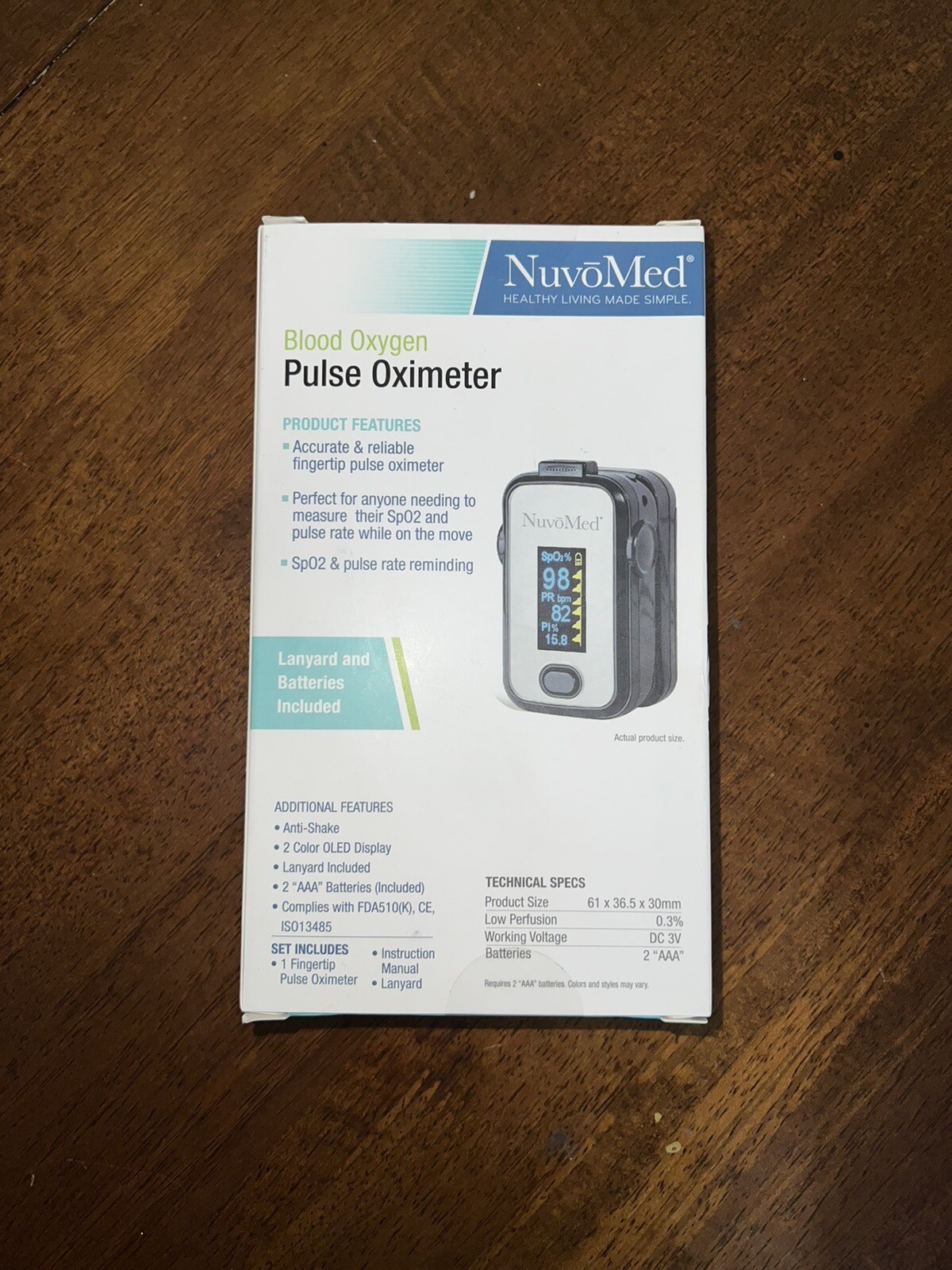 Pulse Oximeter Fingertip Blood Oxygen Monitor Spo2 Monitoring Device ...