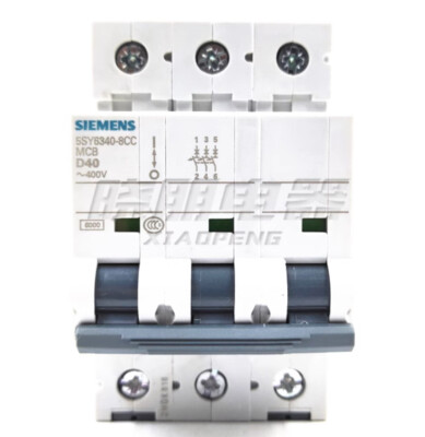 SIEMENS AC Miniature Circuit Breaker MCB 3P 40A 5SY6340-8CC D40 | eBay