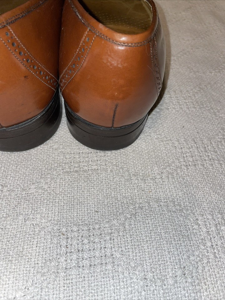 Johnston & Murphy Optima Dress Shoes Mens Size 10.5 D Brown Leather ...