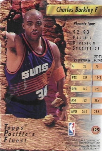 Charles Barkley (HOF) Pacific Finest 1993-94 (3983) | eBay