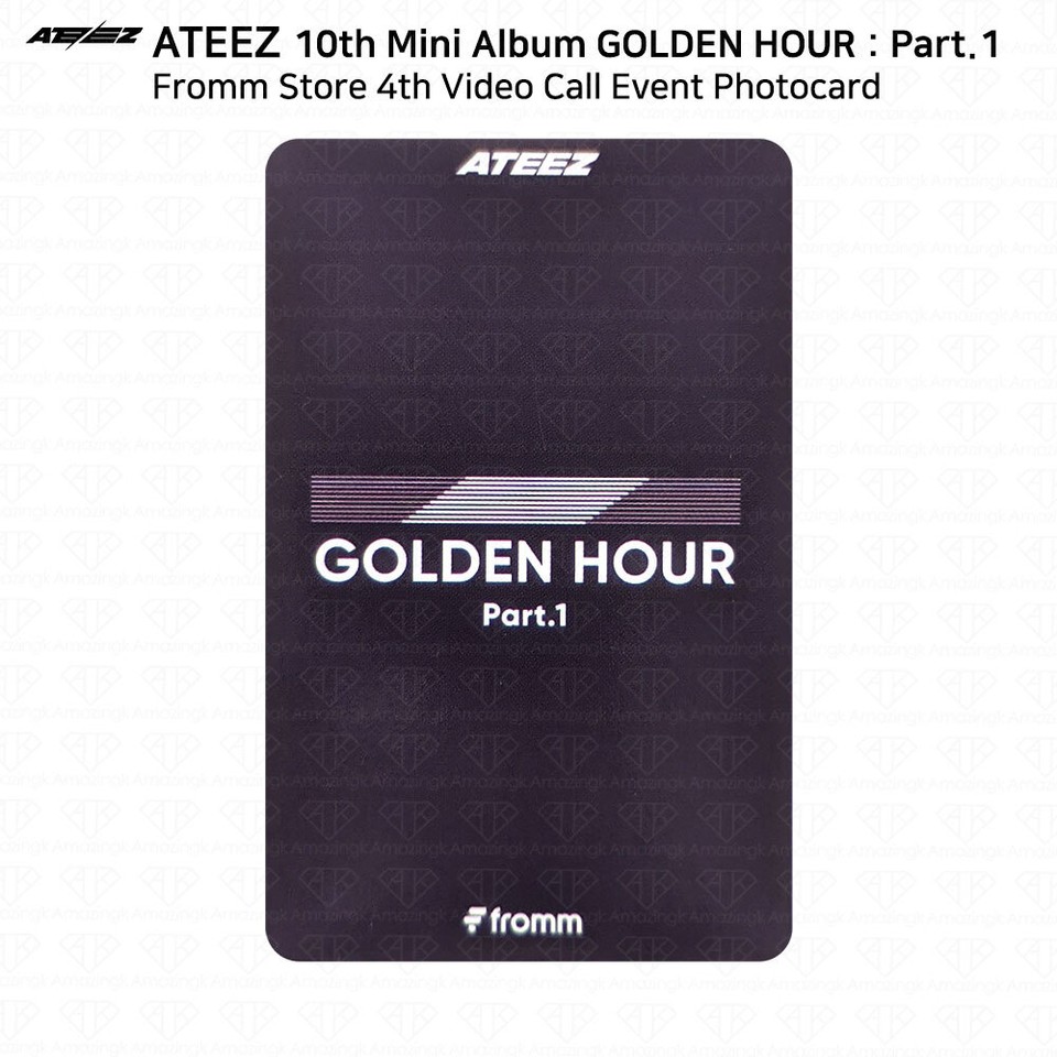 ATEEZ Golden Hour Part.1 Fromm Store 4th Video Call Event Photocard KPOP | eBay