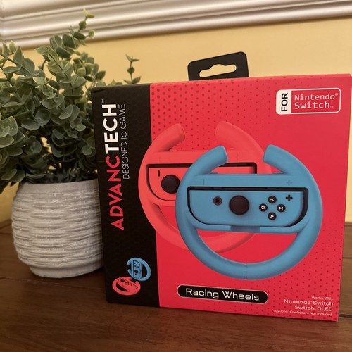 Advanctech Steering Wheels Grip- Nintendo Switch Joy-Con Controllers ...