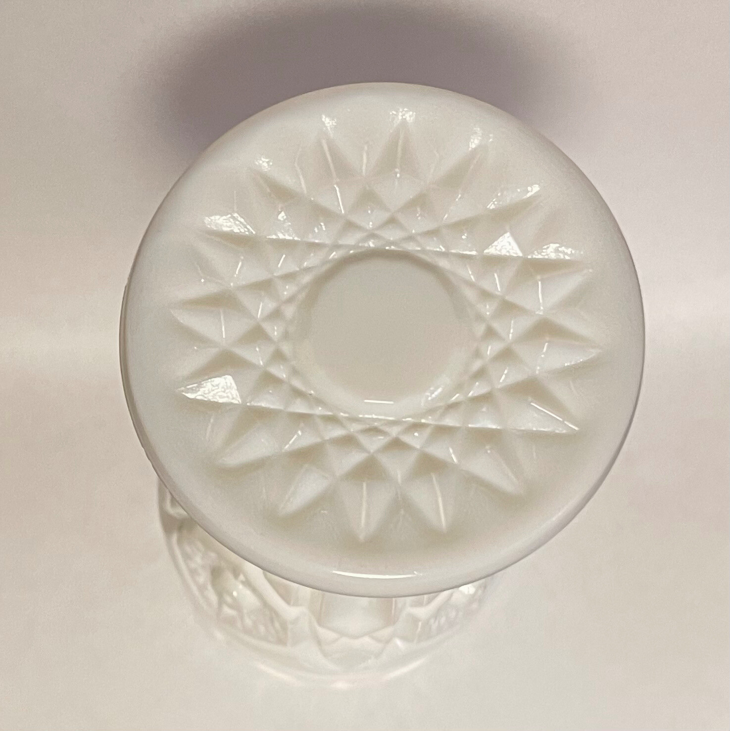 Vintage Kemple Milk Glass Quintec Pattern Vase - 6" Tall MCM 1950’s | eBay