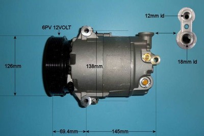 AutoAir Aircon Compressor 14-2074P For Ferrari F430 4.3 Lifetime ...