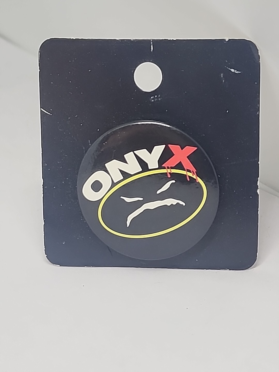 USA VINTAGE 90’s ONYX PINBACK Pin Button BADGE 1.5” Button Exchange New ...