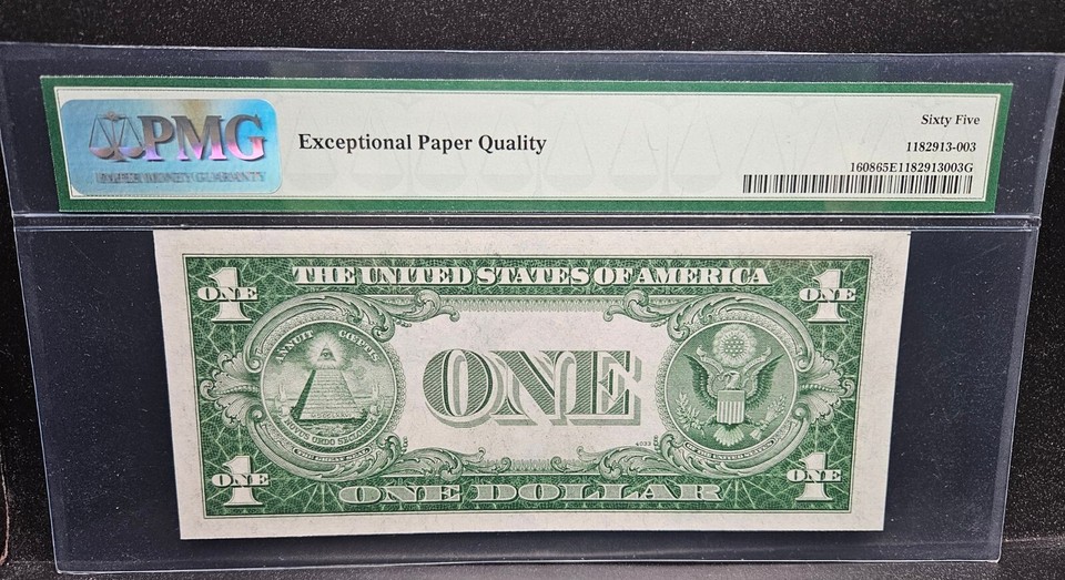1935A $1 Fr.1608 Silver Certificate ZC Block No Motto PMG 65 Gem ...