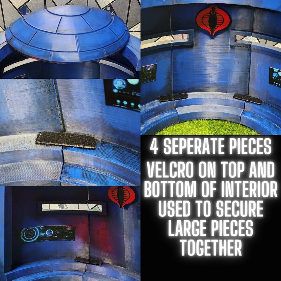 GI JOE COBRA BATTLE BUNKER With RED LED - 1:12 Scale, GI Joe Classified ...