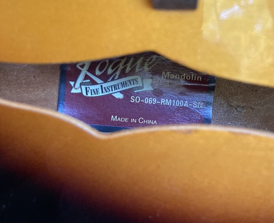 Rogue Fine Instruments RM-100A A-Style Mandolin Sunburst EUC | eBay