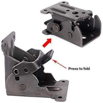 2 pcs Collapsible Support Frame Self-Locking Folding Table Chair Leg ...
