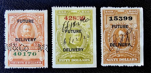US BOB Revenue Stamps - Future Delivery Tax Stamps | eBay
