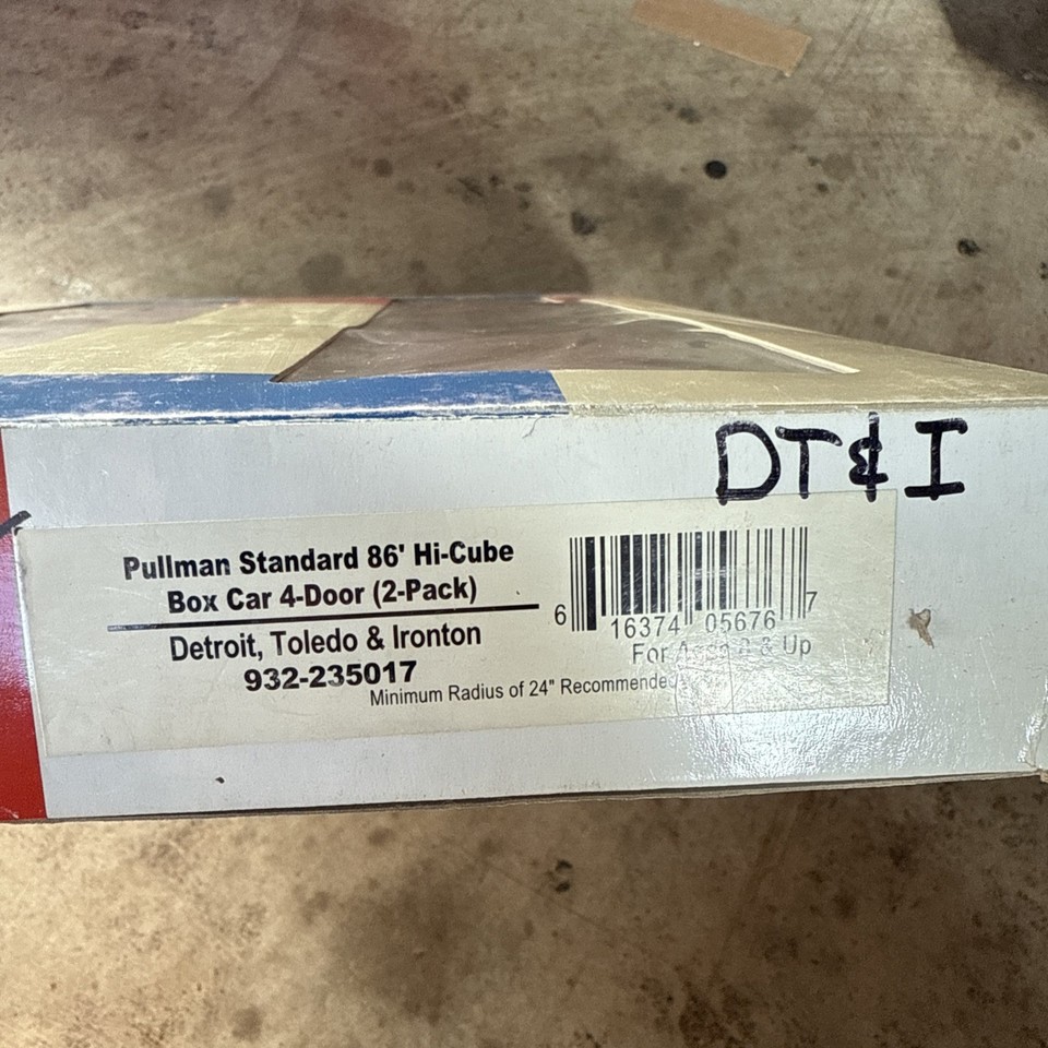 HO WALTHERS 932-235017 GOLD LINE 86' HI-CUBE BOXCAR 4DR 2PK DT&I ...