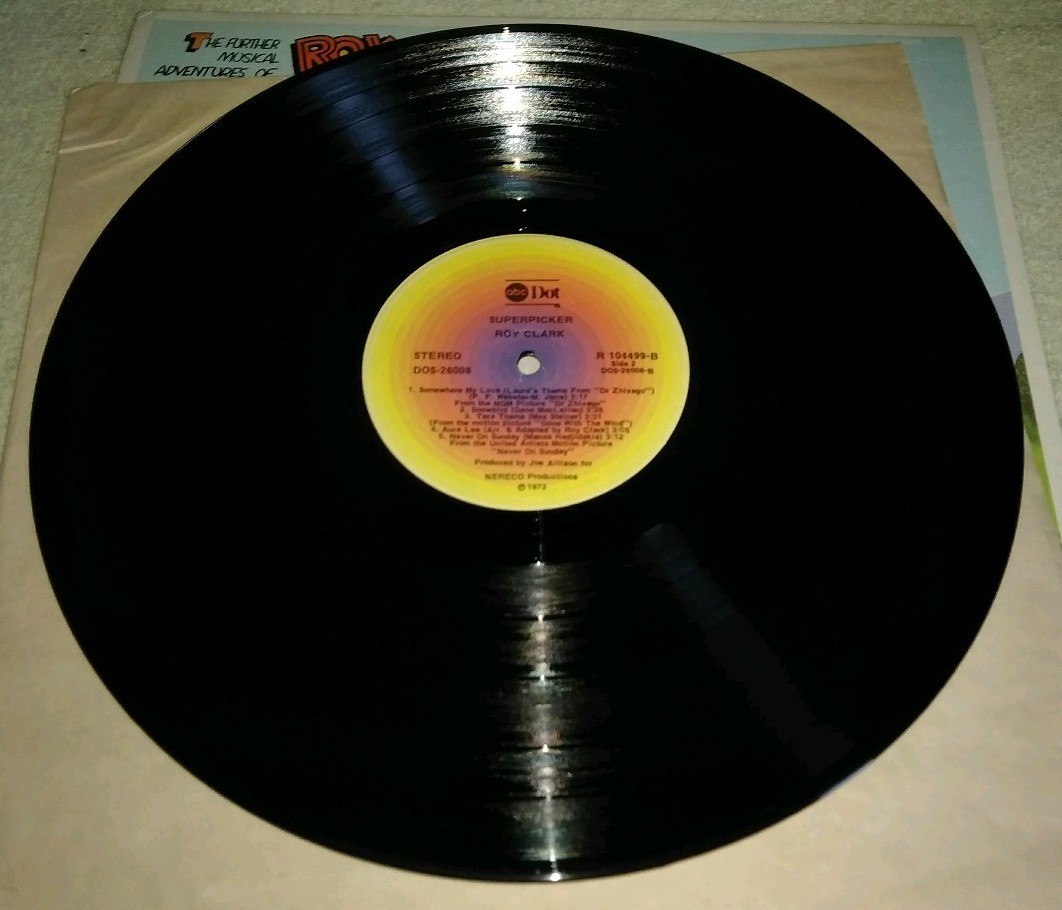 Roy Clark Superpicker LP Dot Records Riders In The Sky Roy's Guitar ...