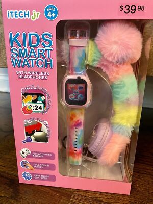 iTech Jr Kids Girls Smartwatch with Bluetooth Headphones | eBay