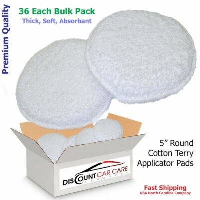 Car Wax Applicator Pads | Premium Terry Cloth Applicator Pads Bulk Pack ...