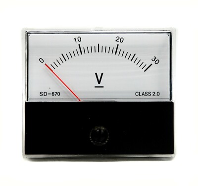 Panel Voltage V Meter SD-670 60x70mm DC 30V DC30V Class 2 * SD ...