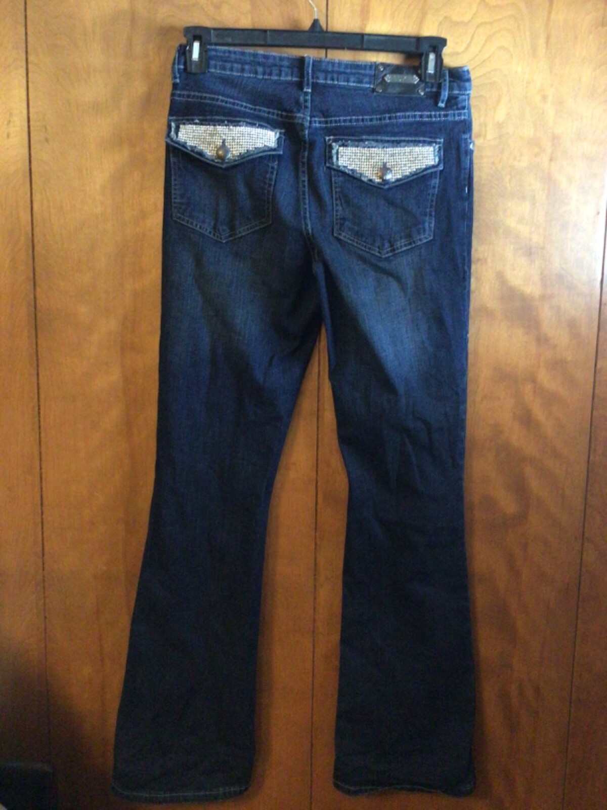 TRU LUXE Denim Jeans Italian Design Rhinestones Size … - Gem