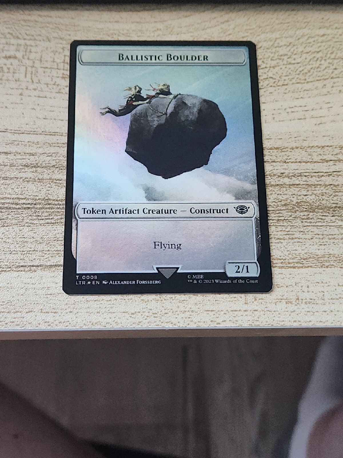 MTG Ballistic Boulder (008) // Food (010) The Lord of the Rings: Tales ...