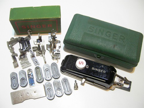 Lot Singer Attachment Button Binder Foot Ruffler 160359 35931 120598 ...