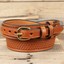 Amish Handmade Basketweave Embossed Ranger Belt - Yoder Leather | eBay
