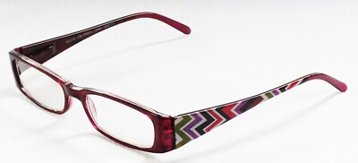 New! Foster Grant EZ Reader Rosemary Red 1.25 Reading Glasses W/Soft ...