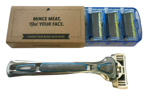 Dollar Shave Club Executive Razor Handle + 4 Cartridges Razor Refill | eBay
